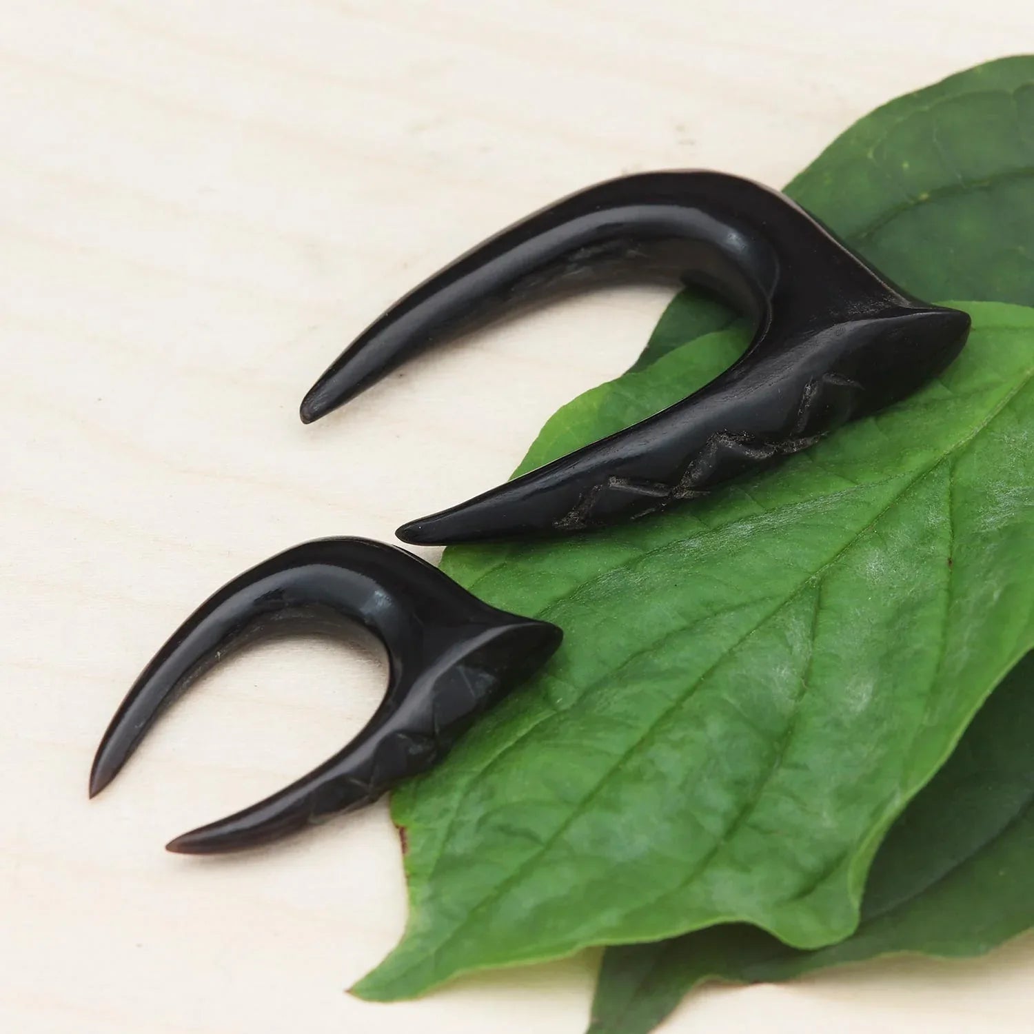 Unique horn piercing, handmade tunnel - order now, fast shipping