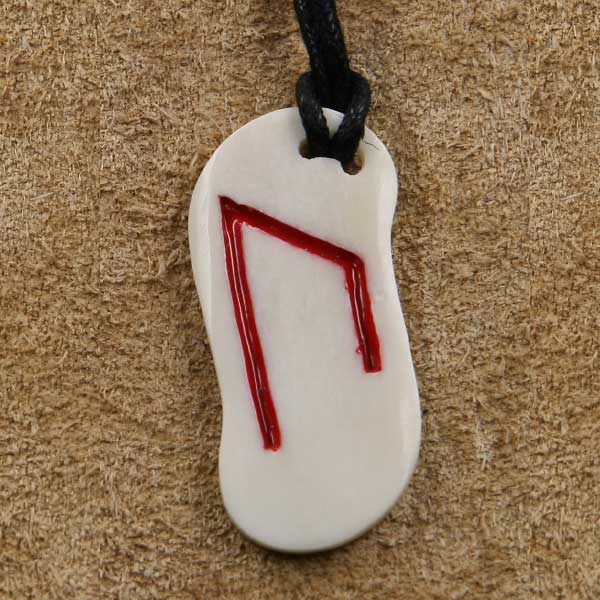 Knochen Rune uruz Anhänger Kette Talisman Online kaufen